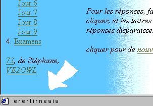 Examens de CW sur la toile